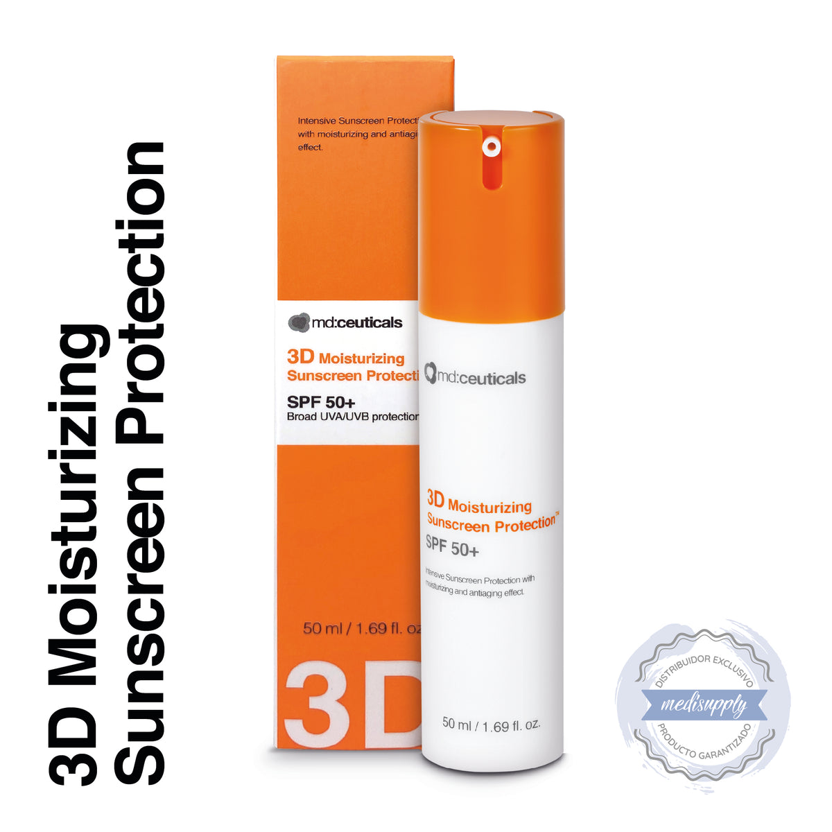 MD CEUTICALS 3D MOISTURIZING SUN SPF50 50ML – The Skin Pharmacy