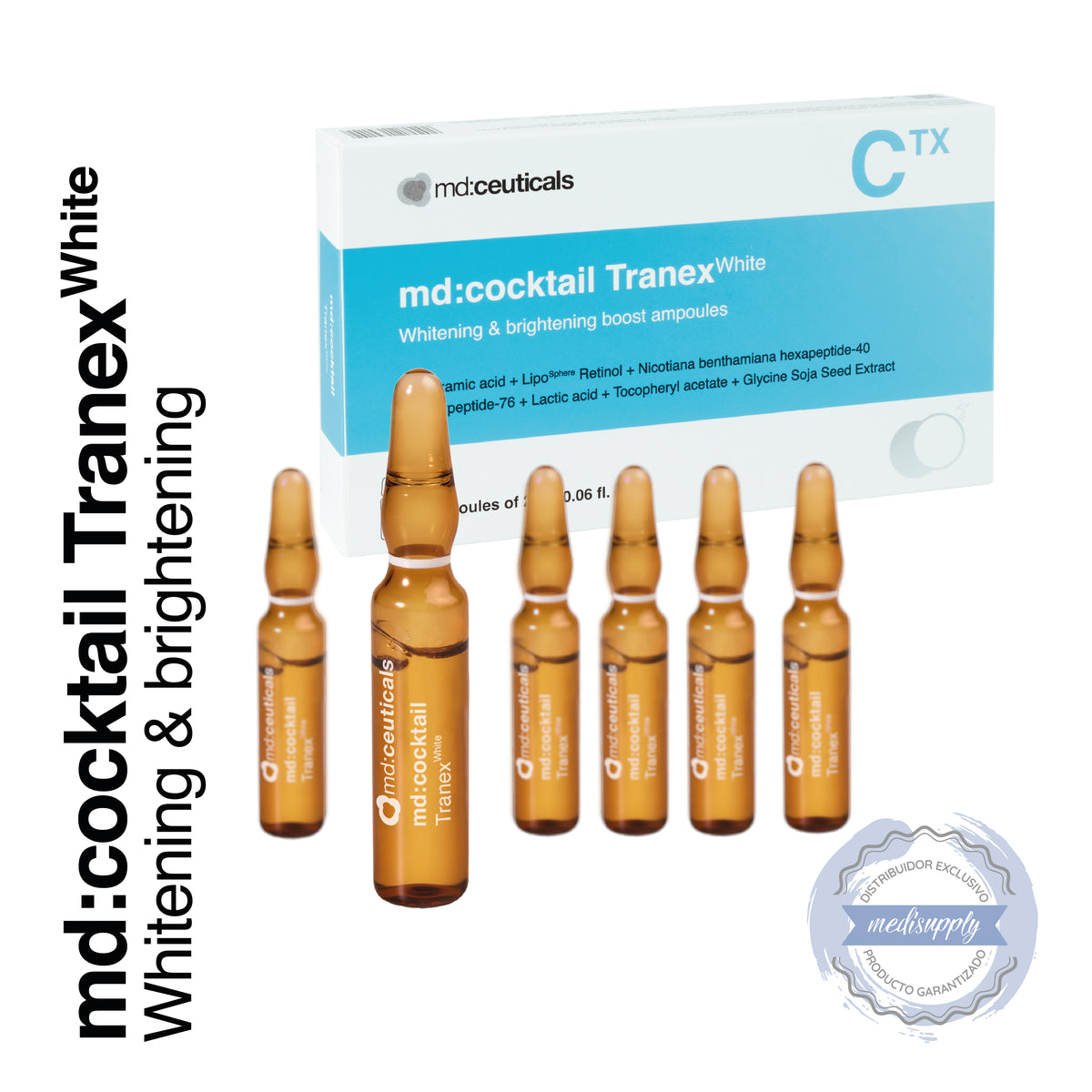 MD CEUTICALS COCKTAIL TRANEX WHITE – The Skin Pharmacy